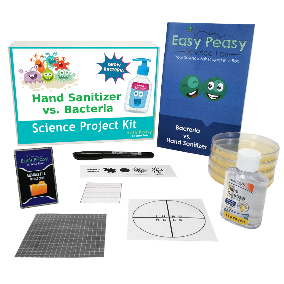 Bacteria vs Sanitizer Science Project Kit – Easy Peasy Science