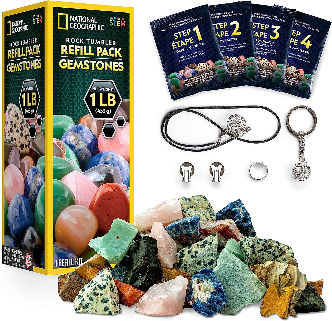 Double Barrel Rock Tumbler with Accessories – Easy Peasy Science